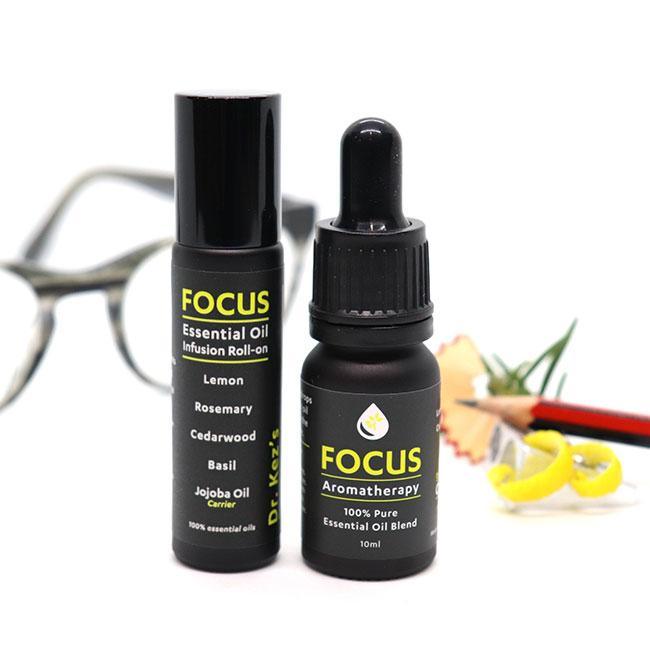 Focus Essential Oil Blend | Aromatherapy FOCUS DUO Pack for Clarity